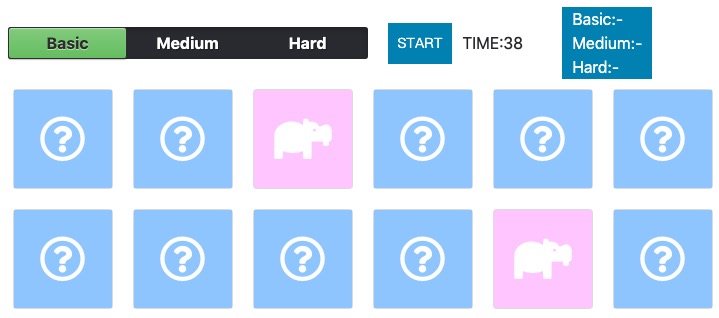 Card Match Game with Vue